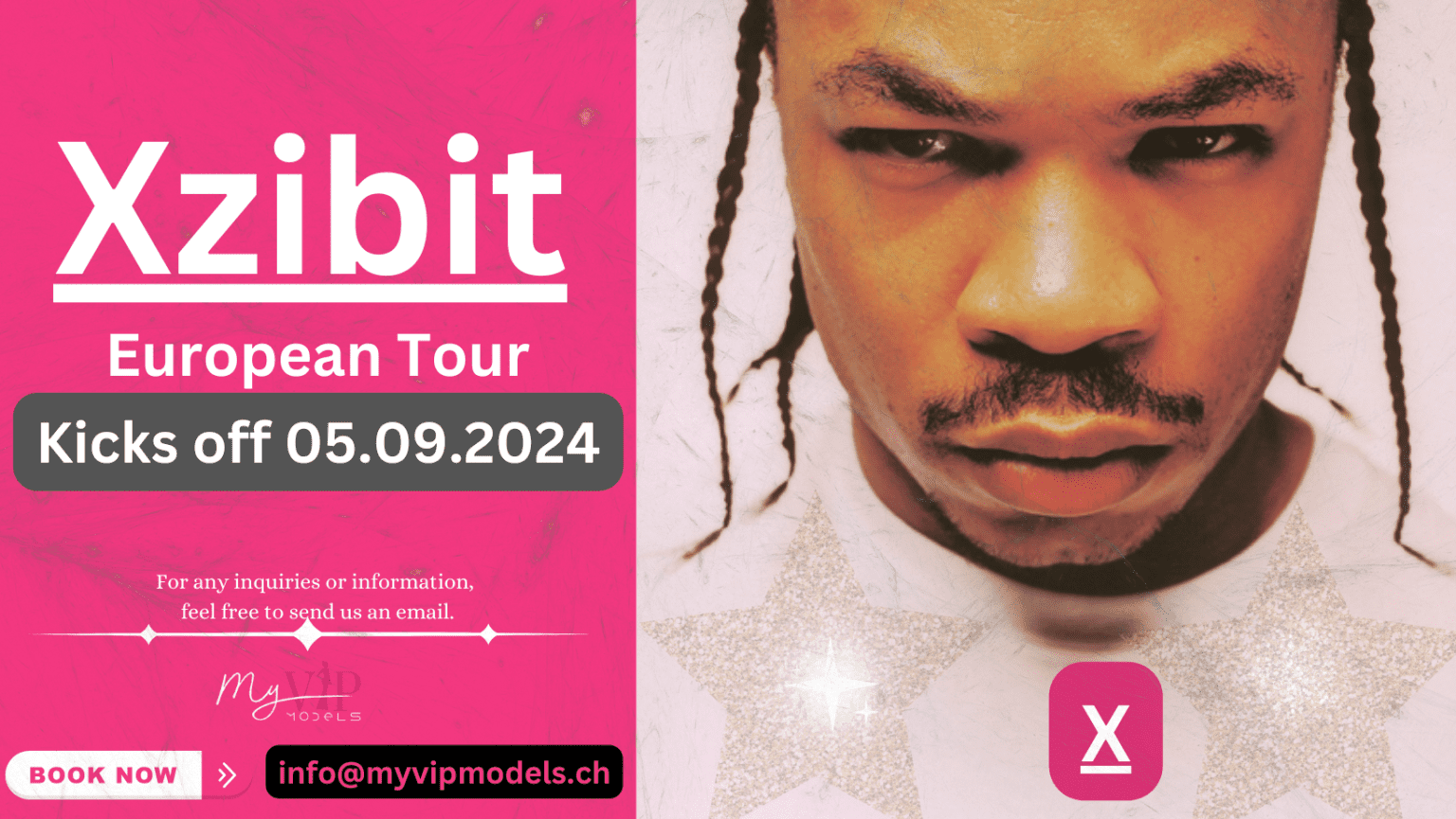 Xzibit’s European Tour 2024: Bookings Now Open! - myvipmodels Xzibit’s European Tour 2024: Bookings Now Open! - myvipmodels